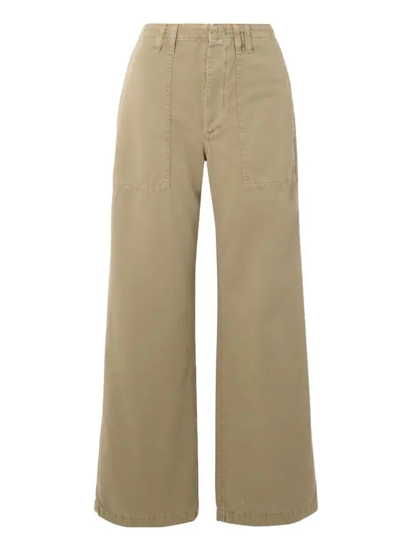 AGOLDE Belted Wide-leg Trousers - Camel