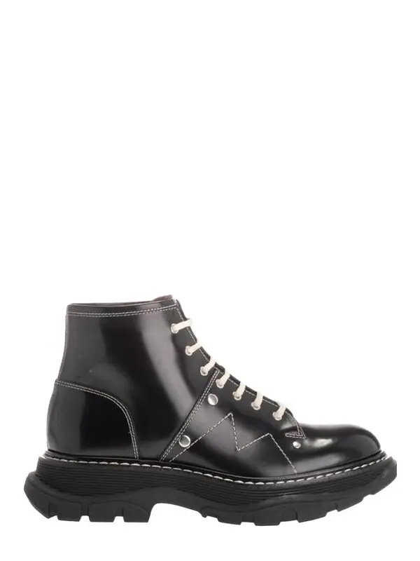 Alexander McQueen Tread Lace-up Boots - Black