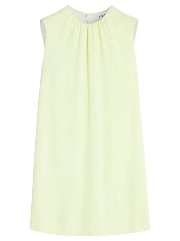 LANVIN Crewneck Sleeveless Mini Dress - White