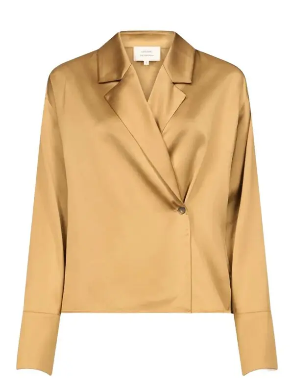 LOULOU STUDIO Classic Collar Shirt - Nude