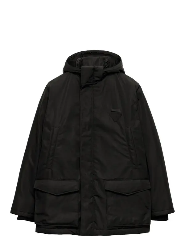 Prada Hooded Flap-pocket Jacket - Black