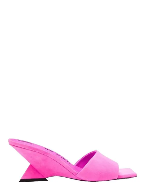 Attico Cheope Square Toe Slip-on Mules - Pink