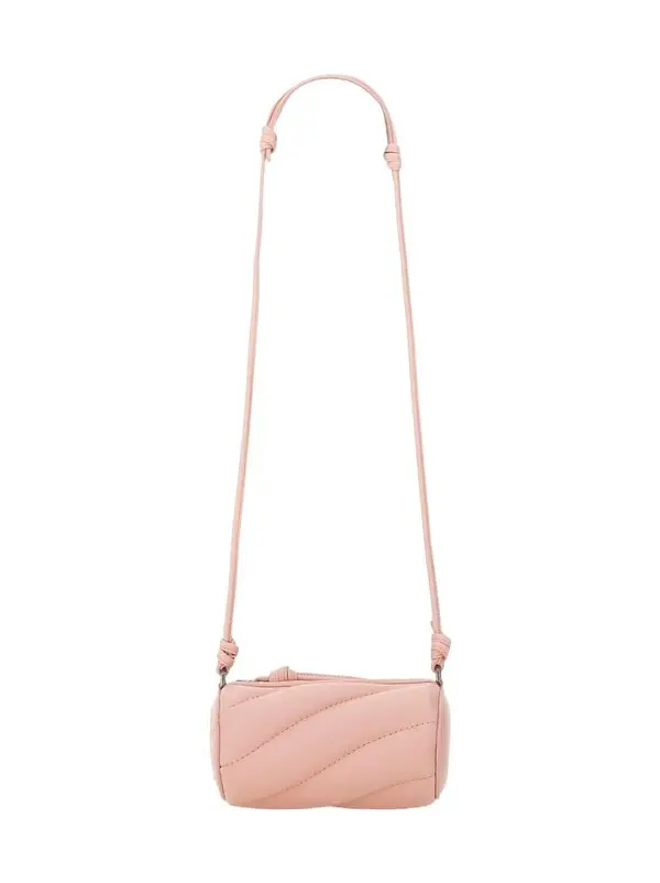 Fiorucci Micro Mella Quilted Crossbody Bag - Babypink