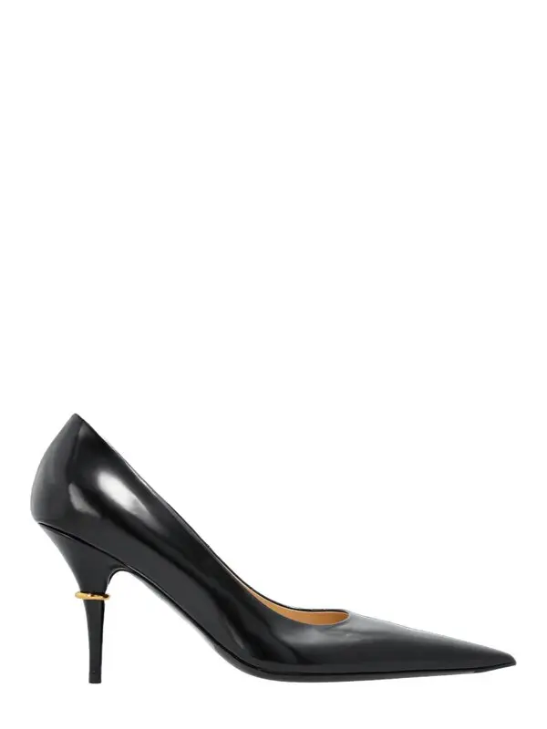 Balenciaga Avenue After Pumps With Gold-tone Ring Detail - Black