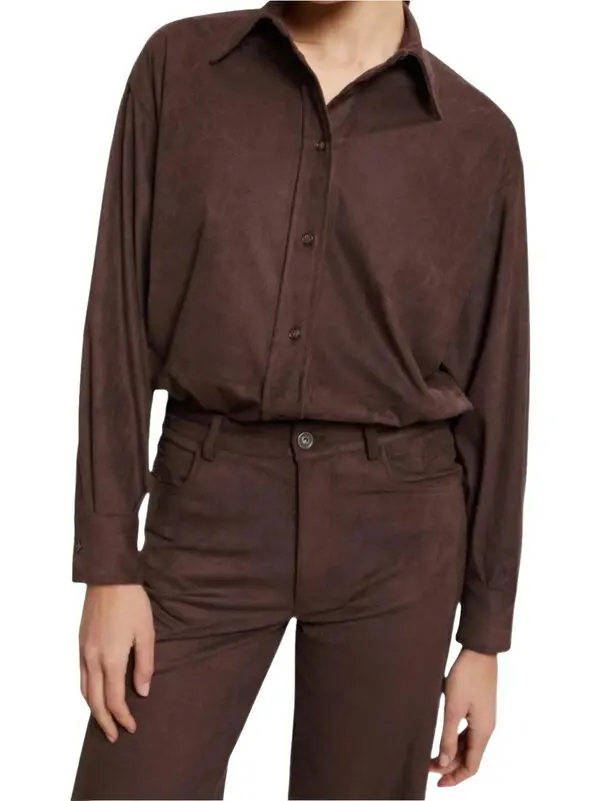 OTTOD'AME Buttoned Long-sleeve Shirt - Black