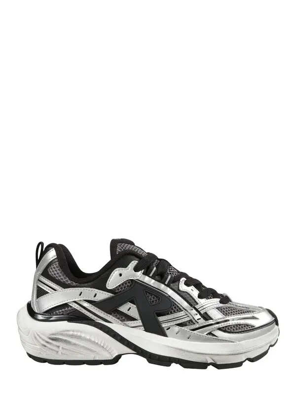 REPRESENT Storm Lace-up Running Sneakers - Silver/black