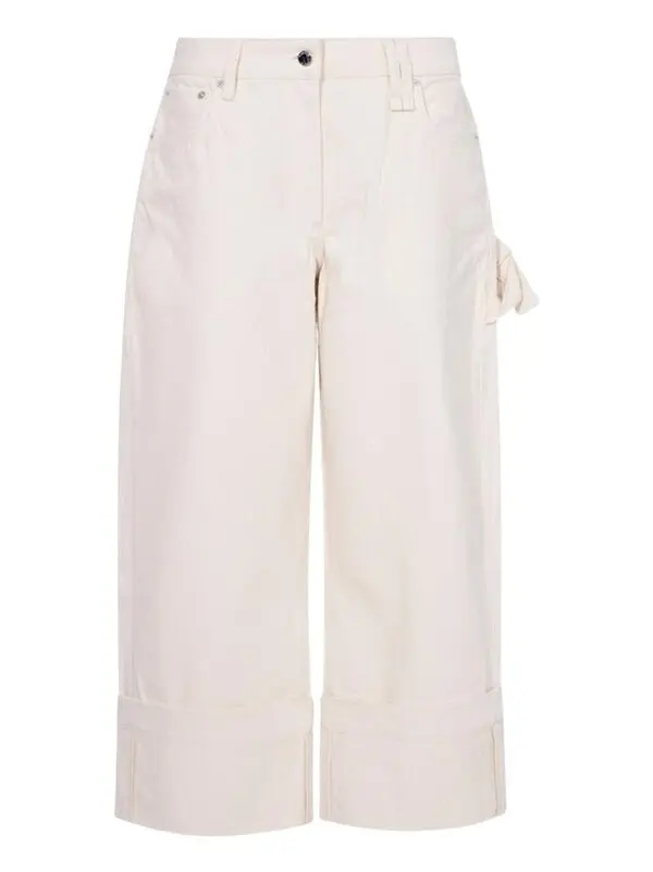 Simone Rocha Straight-leg Jeans With Bow Detail - White