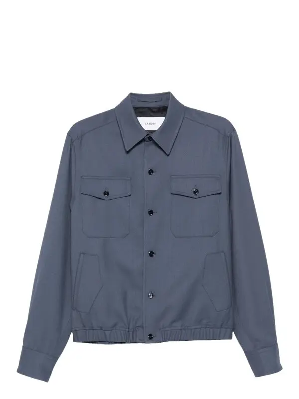LARDINI Button-fastening Flap-pocket Jacket - Gray