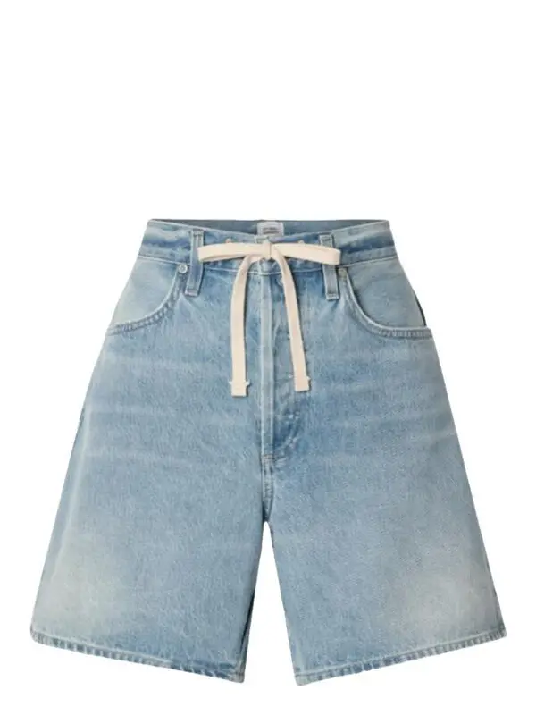 Citizens Of Humanity Drawstring Denim Shorts - Blue
