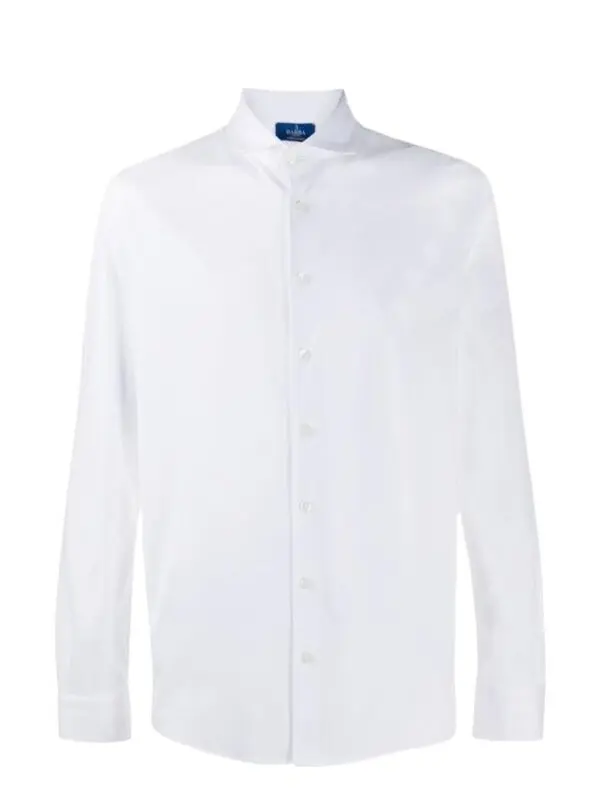 BARBA NAPOLI Buttoned Cotton Shirt - White