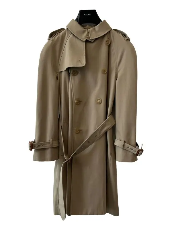 Celine Long-sleeved Double-breasted Coat - Brown