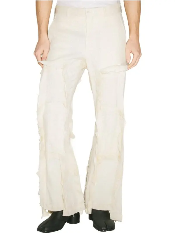 Comme Des Garçons Paneled Trousers - Cream