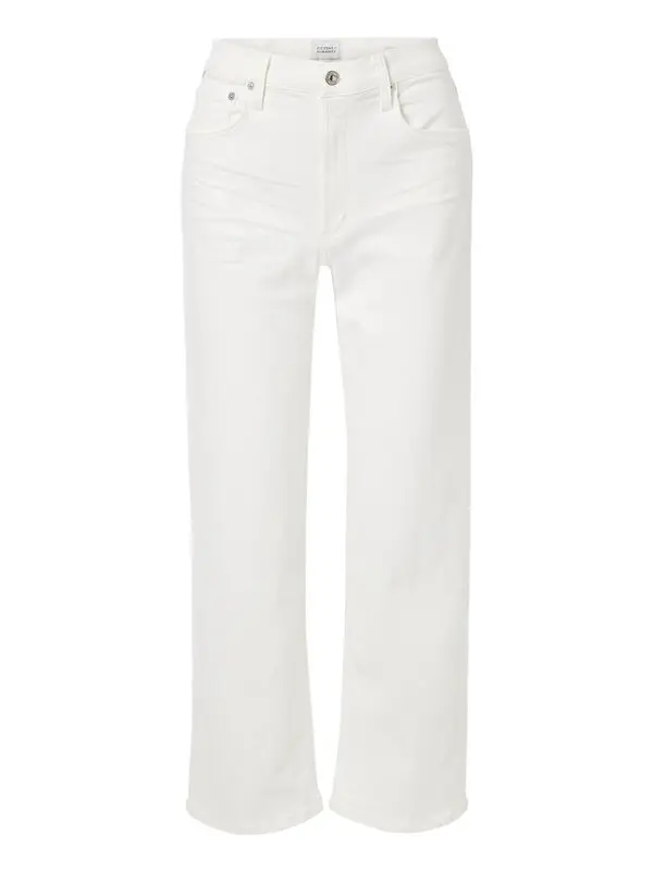 Citizens Of Humanity Logo-patch Jeans - White