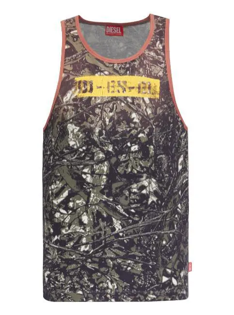 DIESEL® T-lifty-camou Tank Top - Black/green