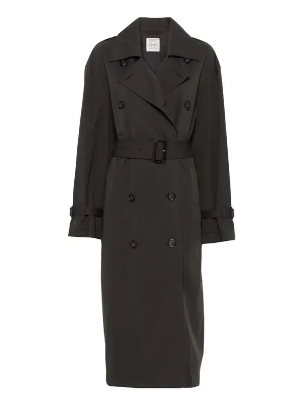 TOTEME Belted Trench Coat - Black