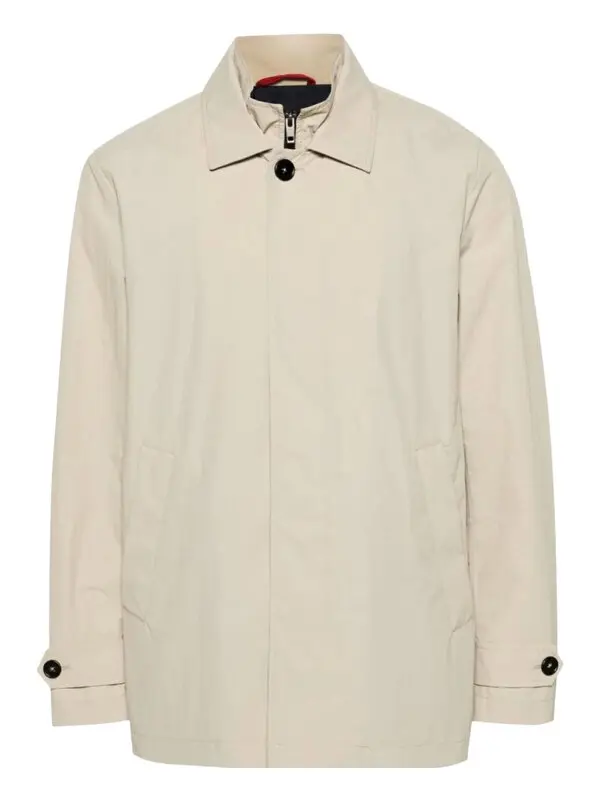 FAY Long-sleeved Lapel Casual Jacket - Nude