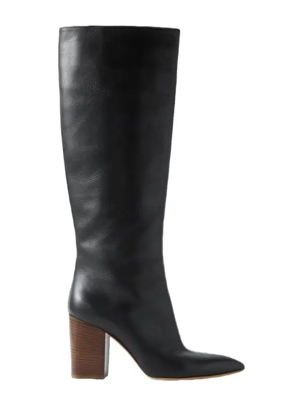 Gabriela Hearst Knee-high Chunky Heeled Boots - Black