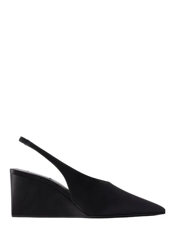 Alaïa Cube 75 Wedge Sandals - Black