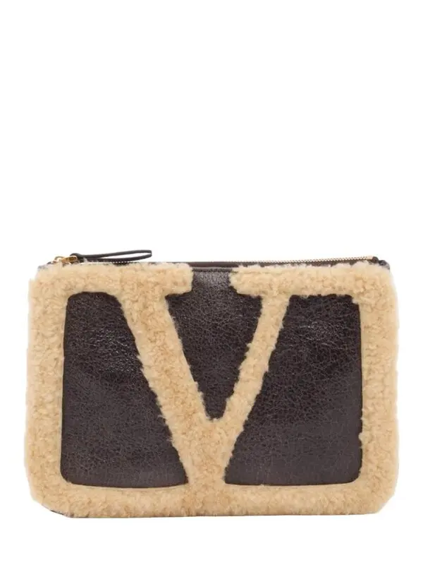 Valentino Garavani Viva Zip-up Medium Pouch - Black