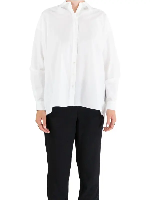 OTTOD'AME Button-up Long Sleeve Shirt - White