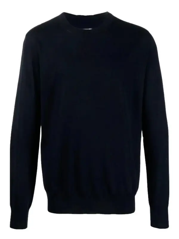 JIL SANDER Crewneck Knitted Jumper - Black