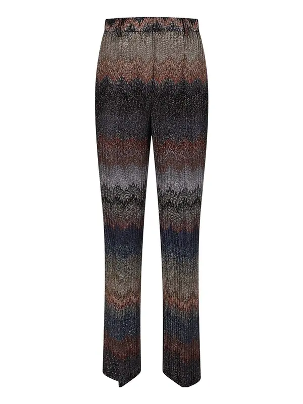 Missoni Pattern Trumpet Pants - Black