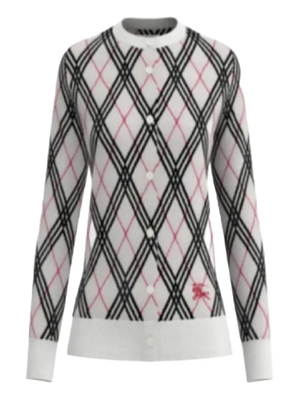 Burberry Long-sleeved Crew Neck Sweater - Gray