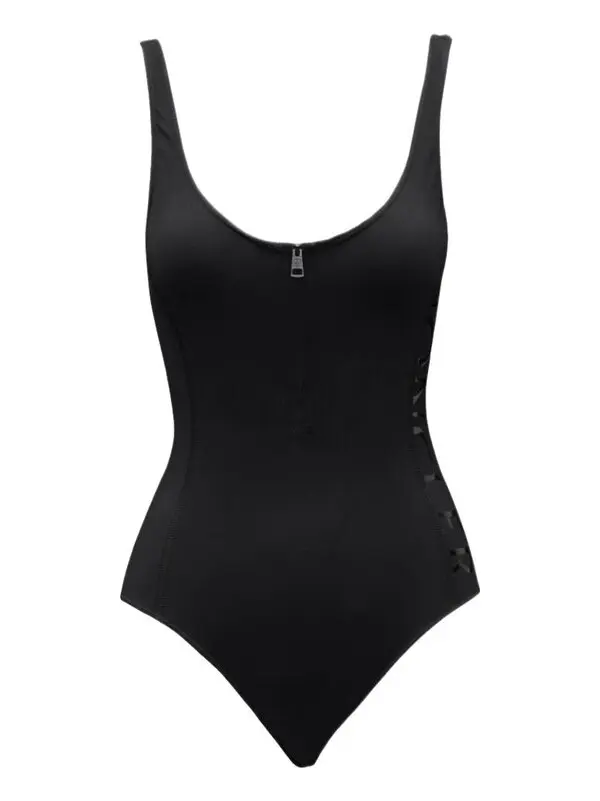 Moncler Logo Detail One-piece Swimsuit - Black