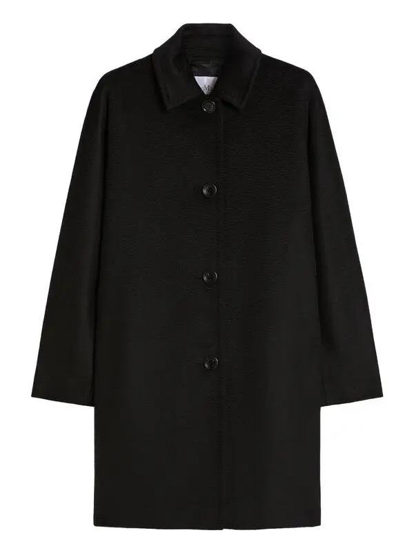 Max Mara Camel Coat With Belt - Black