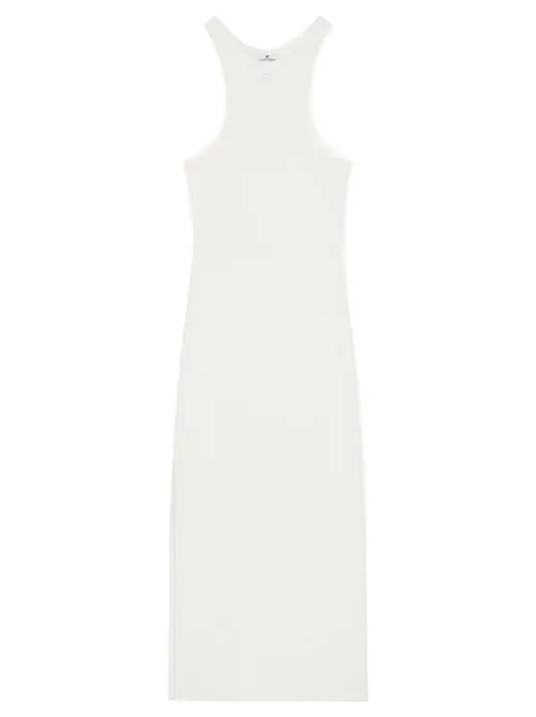 COURREGES Racerback Jersey Midi Dress - White