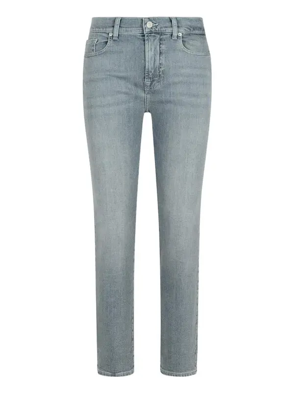 7 For All Mankind Relaxed Skinny Jeans - Gray