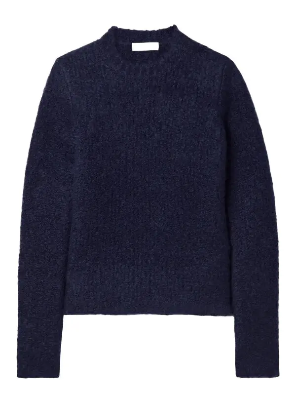 Gabriela Hearst Long-sleeved Sweater - Deep Navy Blue