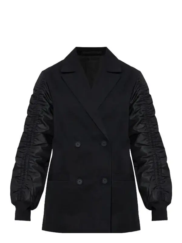 ALLSAINTS Lorna Ruched-sleeve Blazer - Black