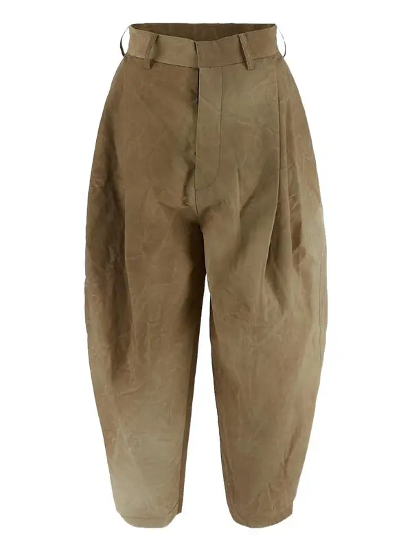 UMA WANG Wide-leg Button Detailed Trousers - Beige