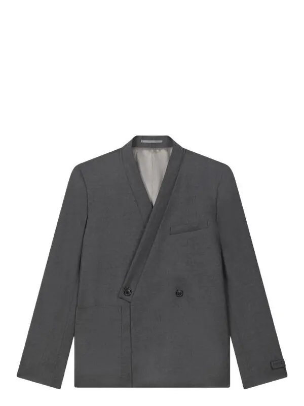 Kenzo Wool Jacquard Kimono Jacket - Black