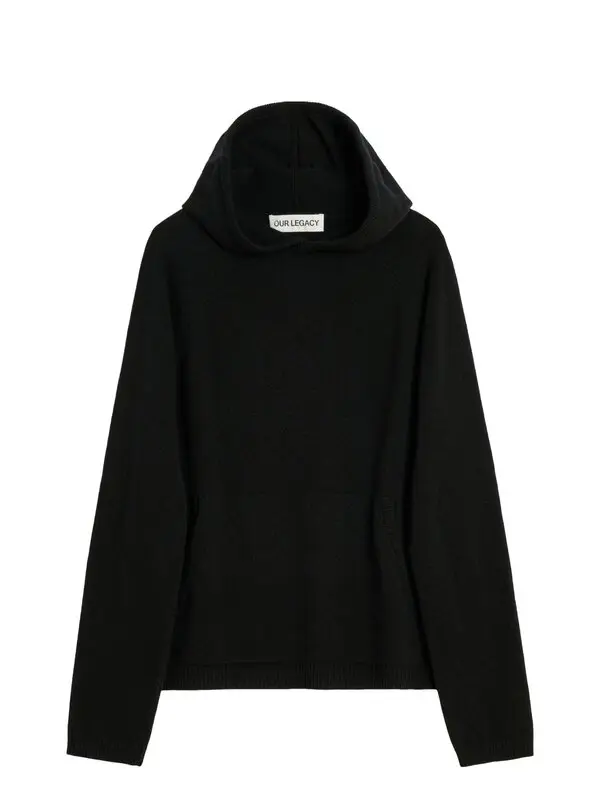 Our Legacy Knitted Hoodie - Black