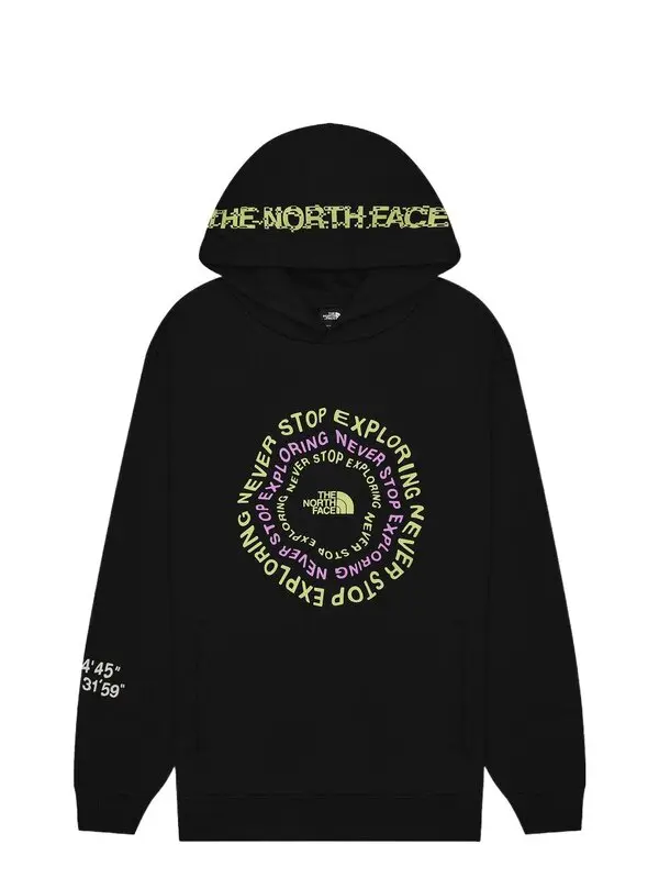 The North Face Graphic Print Cotton Hoodie - Black
