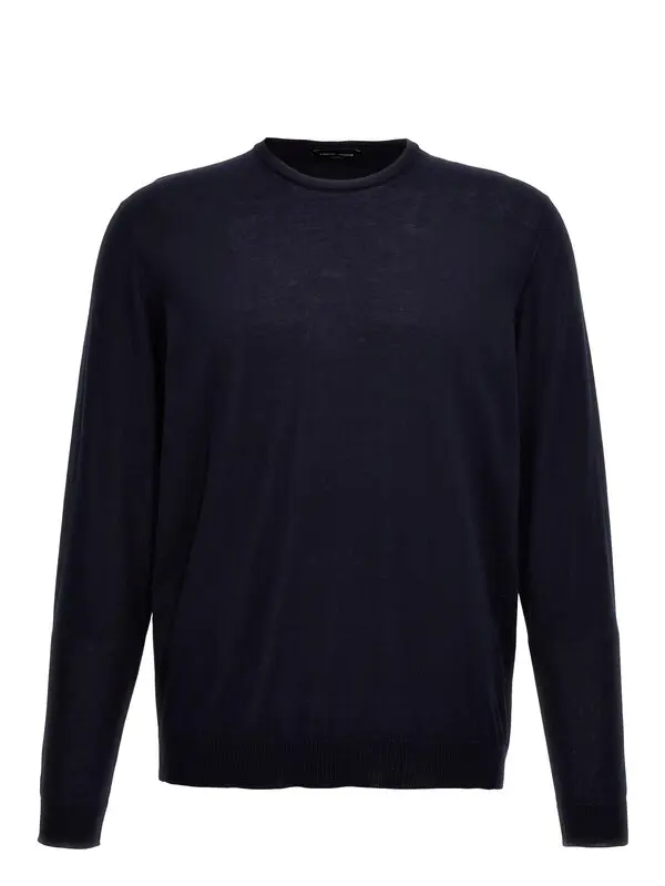 ROBERTO COLLINA Crewneck Knit Sweater - Black