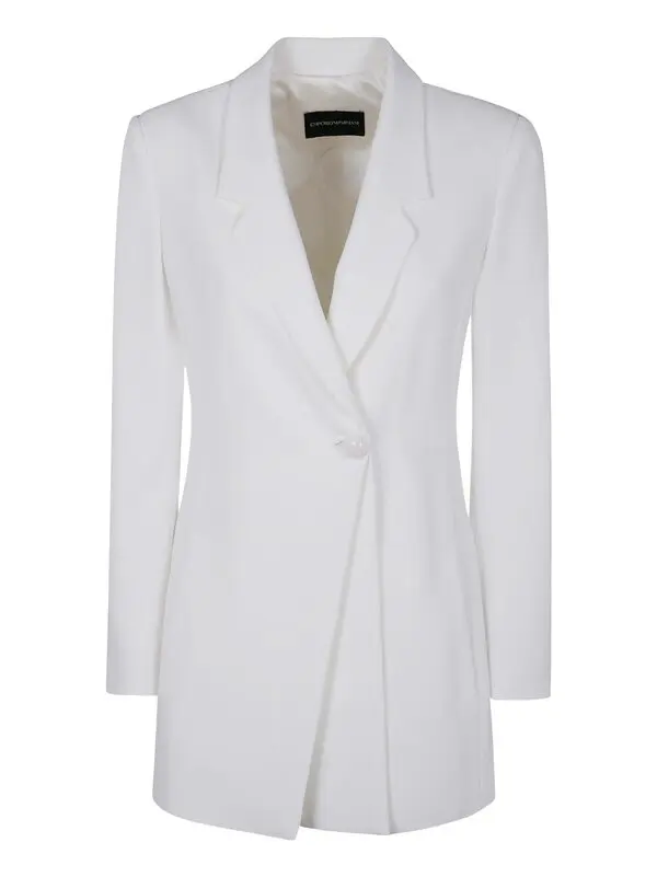 Emporio Armani Satin Blazer - Warm White