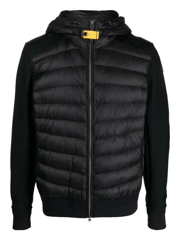 PARAJUMPERS Quilted Hooded Down Jacket With Zip-up Front - Black