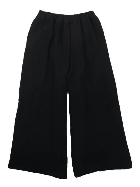 Comme Des Garçons Elastic Waist Wide Leg Casual Pants - Black