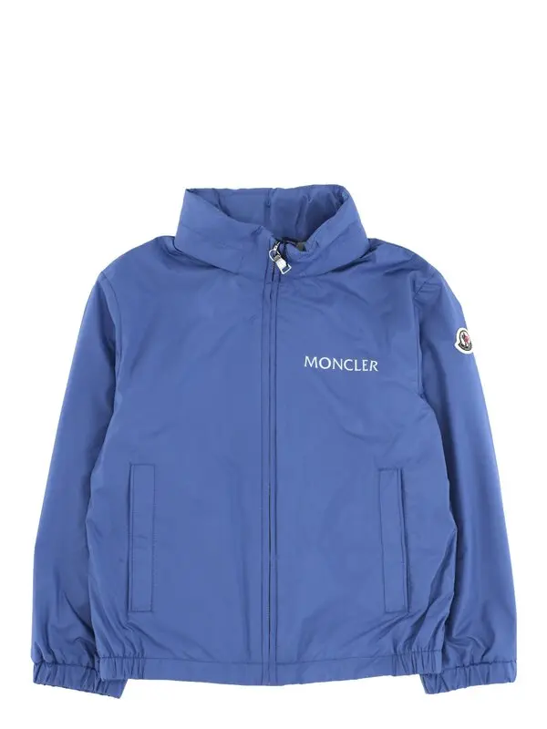 Moncler Long-sleeved Casual Zip Jacket With Elasticated Cuffs - Blue