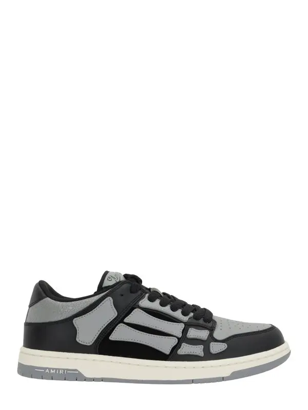 Amiri Skel Lace-up Sneakers - Black