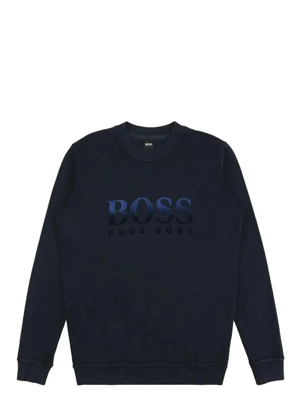 Hugo Boss Round Neck Logo Sweater - Black