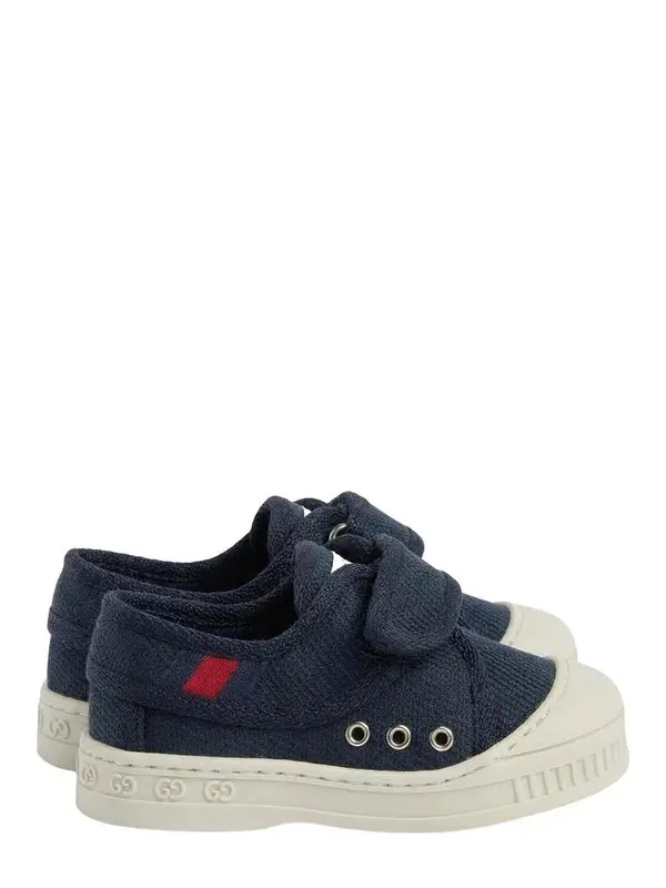 Gucci Tennis 1977 Sneakers With Gg Pattern Sole - Black