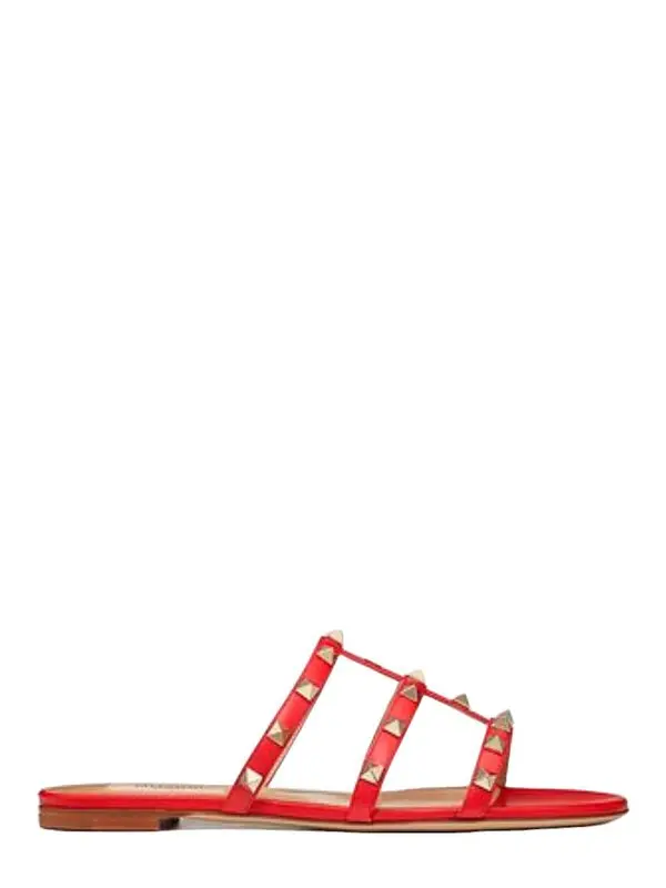 Valentino Garavani Rockstud Flat Sandals - Multicolor