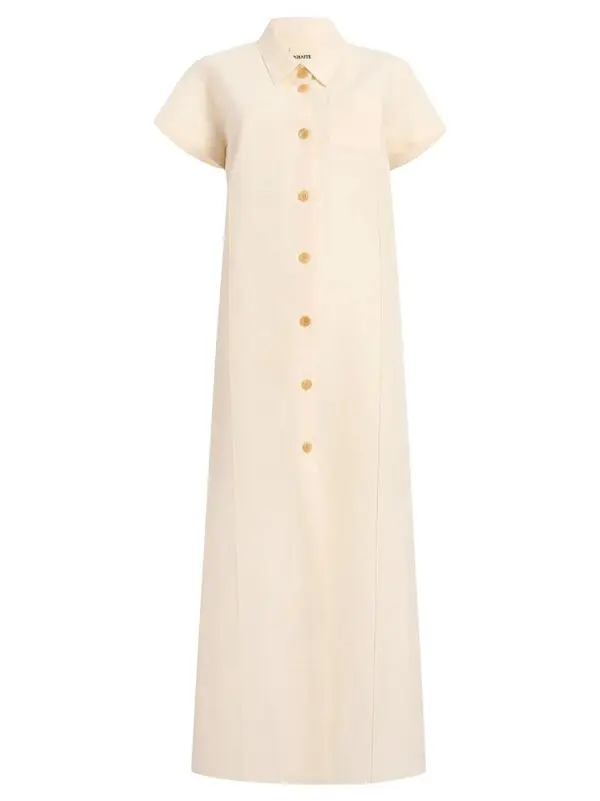 Khaite Effy Maxi Dress - Nude