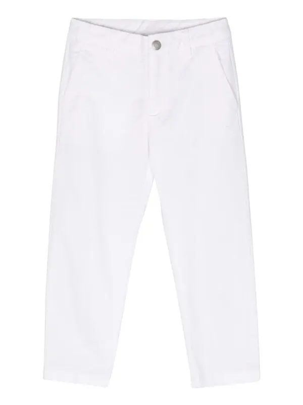 DONDUP Mid-rise Cotton Chino Trousers - White