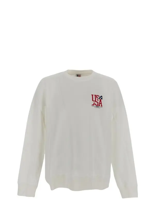 AUTRY Logo Printed Crewneck Sweatshirt - Gray