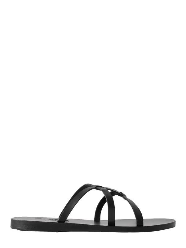 ANCIENT GREEK SANDALS Egopi Leather Sandals - Black